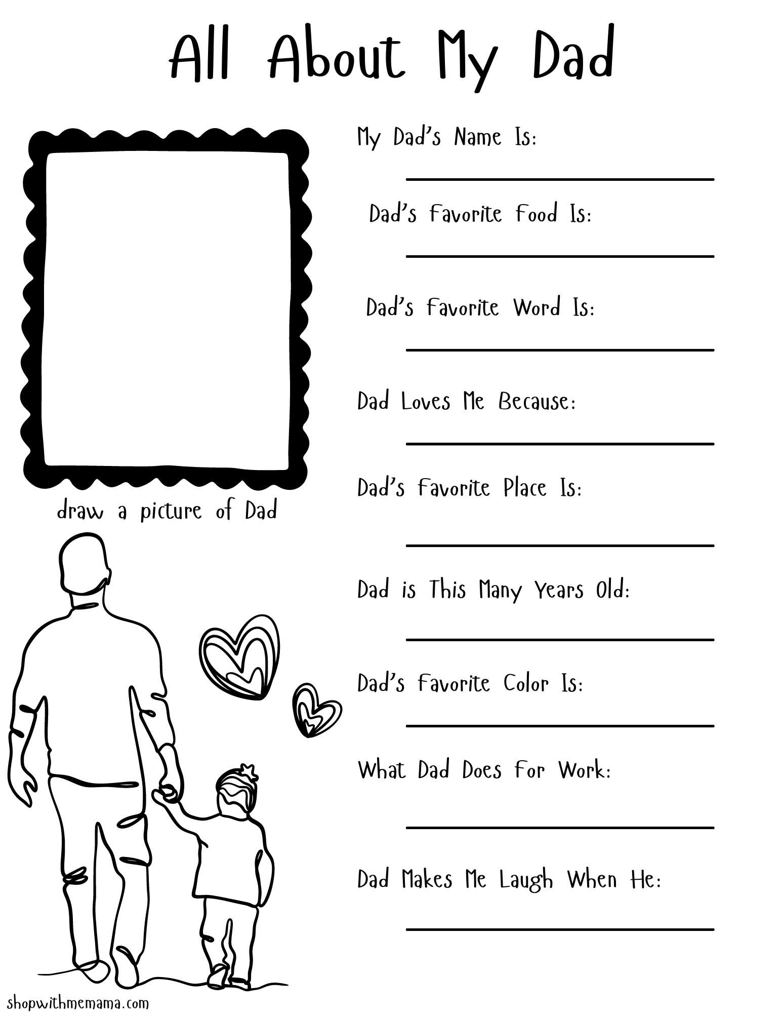 Father's Day Poems, Quotes, Coloring Pages, Coupon Books And More ...