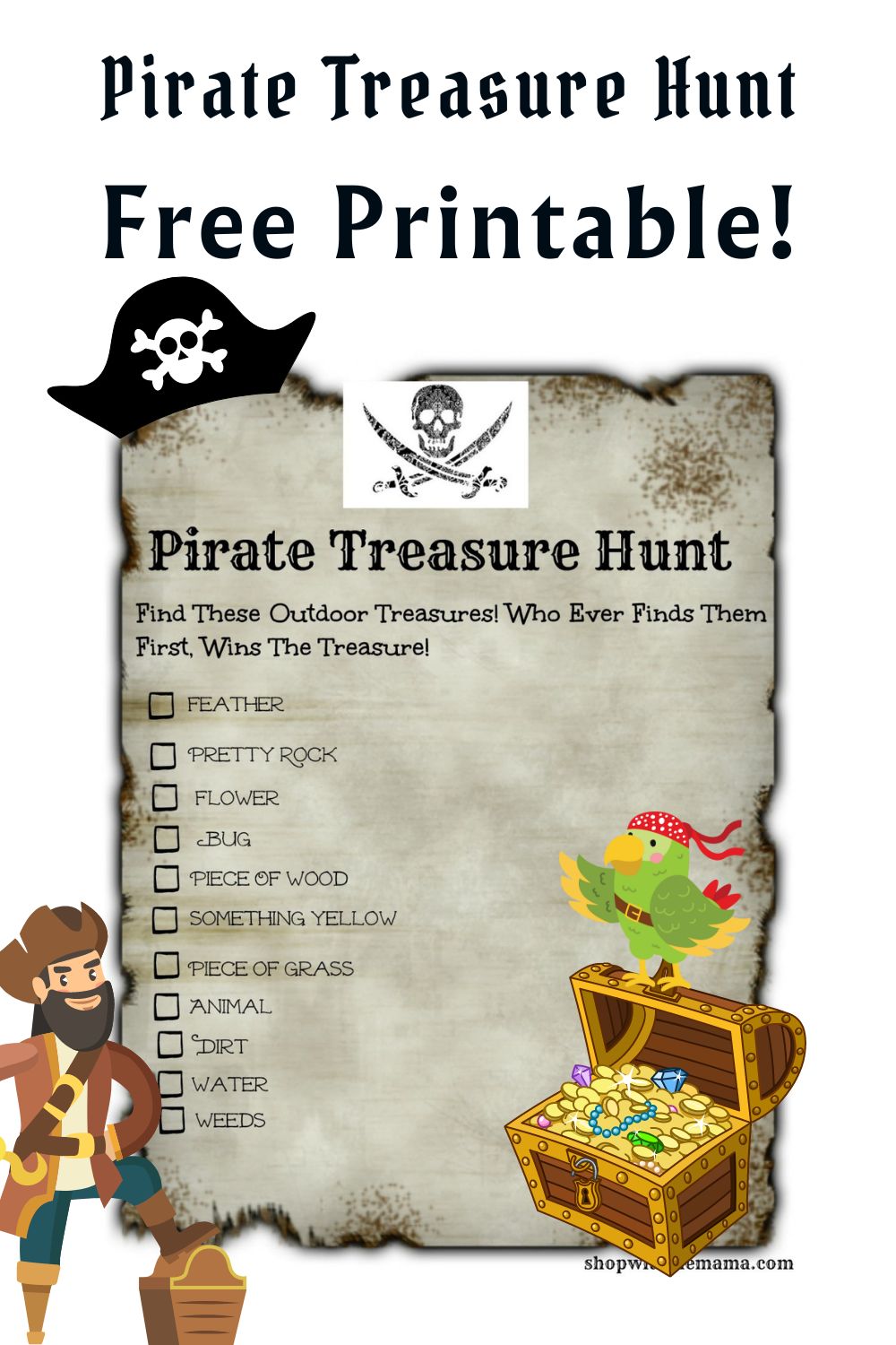 Treasure Hunt Printables For Kids - Shop With Me Mama