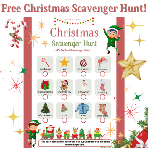 The Best Free Christmas Scavenger Hunt Printable for Kids - Shop With ...