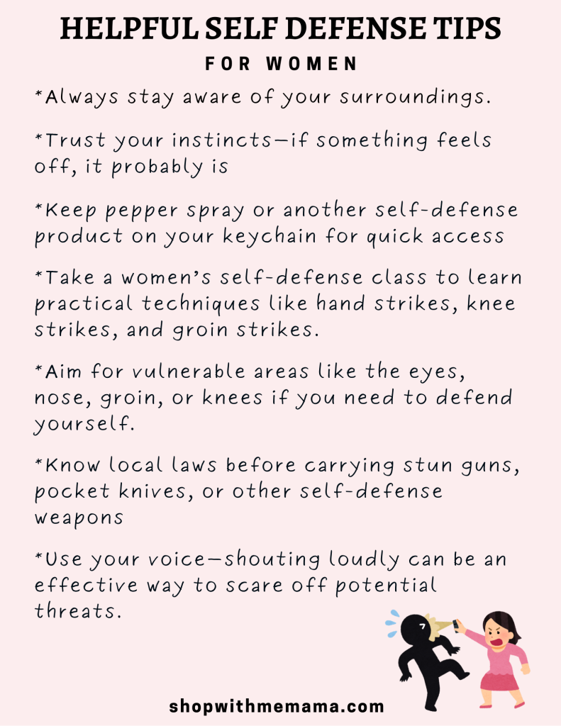 Best Self Defense for Women: Tips & Tools - Shop With Me Mama