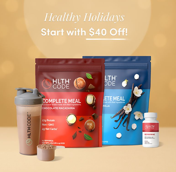 HLTH Code Complete Meal Replacement Shakes & Holiday Bundle - Shop With Me Mama